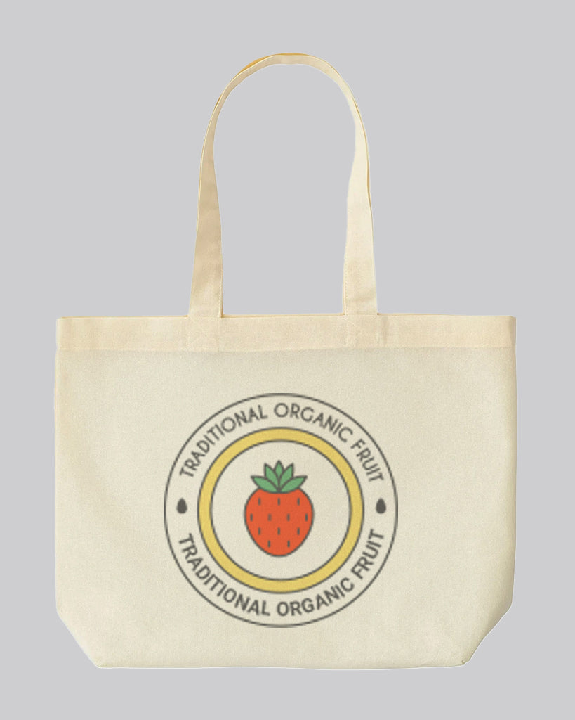 Large Cotton Basic Grocery Tote Bags Customized - Personalized Tote Ba