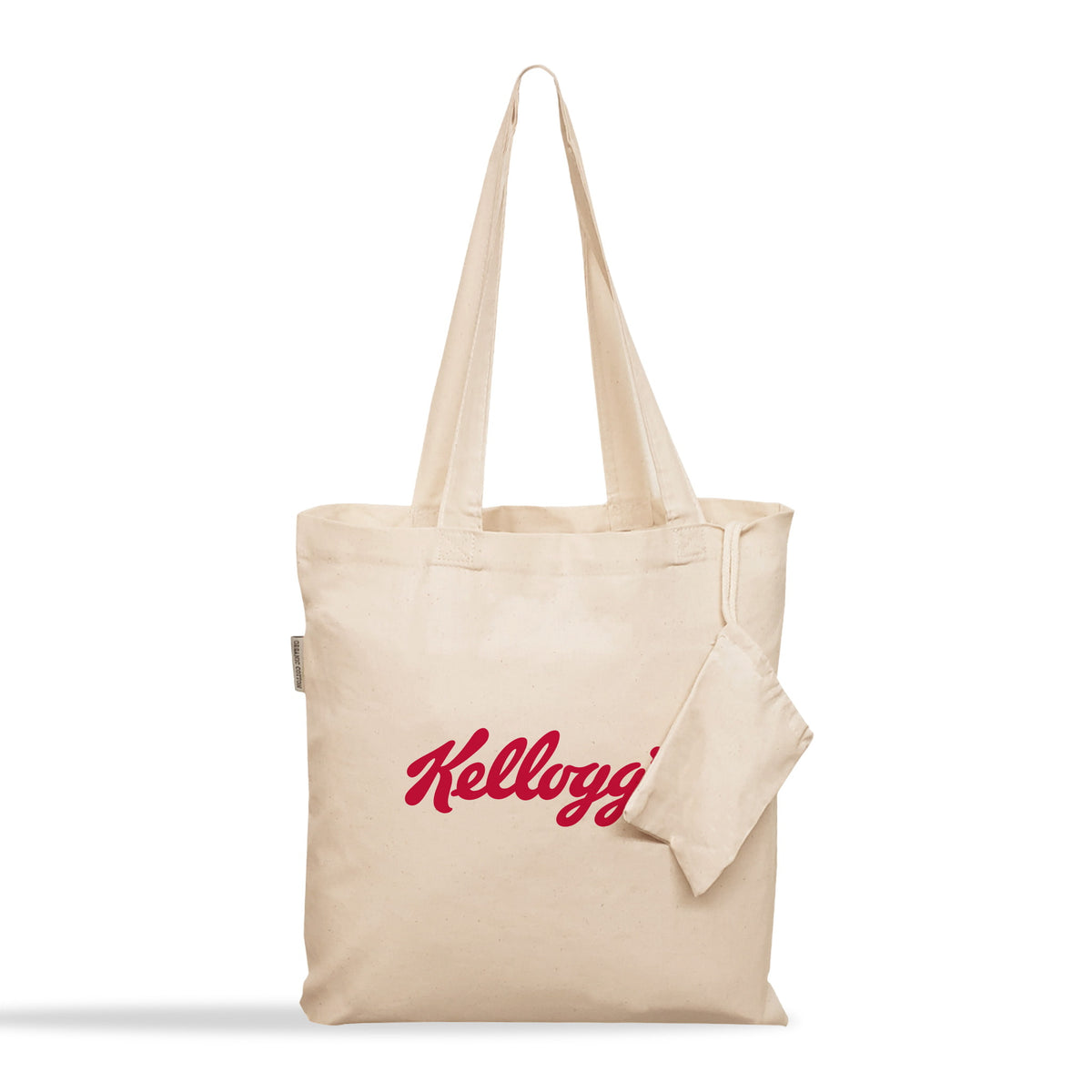 Organic Custom Tote Bags - Foldable Cotton Tote Bag with Your Logo