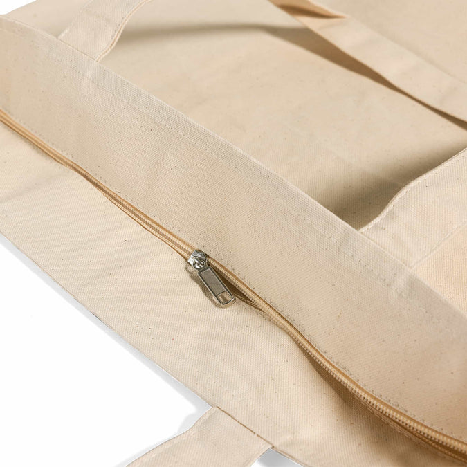 Canvas Tote Bags with Zipper, Heavy Canvas Zippered Tote Bag