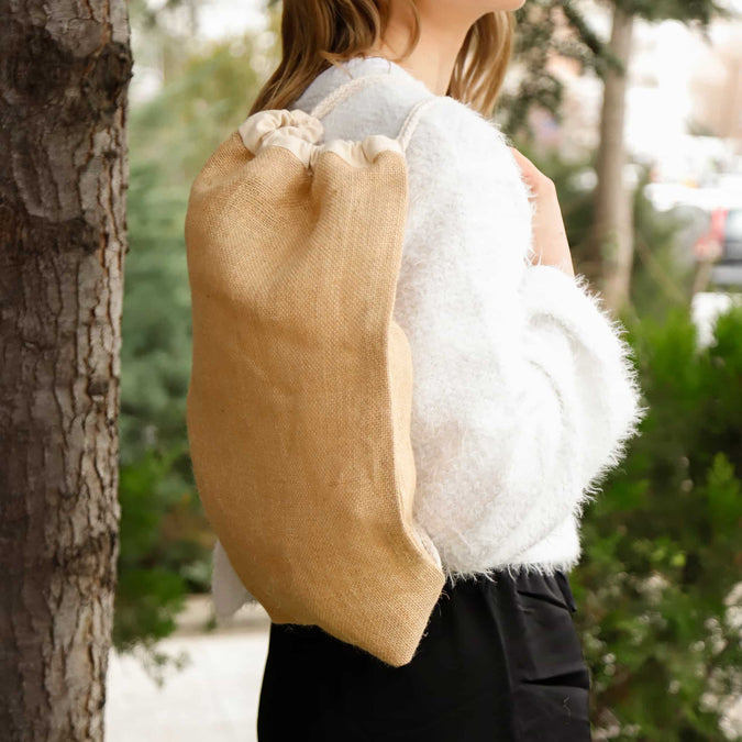 Jute Drawstring Bags, Burlap drawstring bags wholesale, bulk jute bags