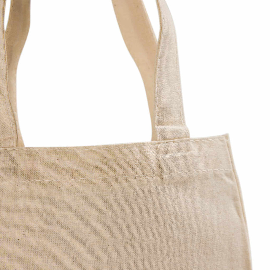 6" MINI Cotton Tote Bag with Fabric Handles,Promotional mini tote bags