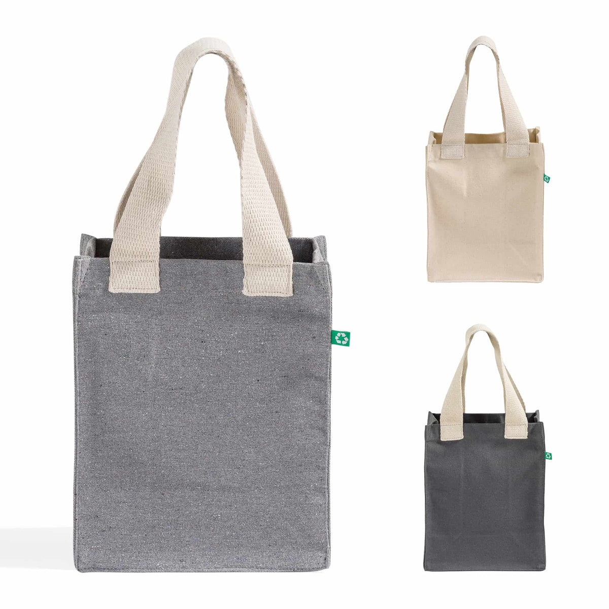 Recycled Canvas Book Bag with Full Gusset - RC864