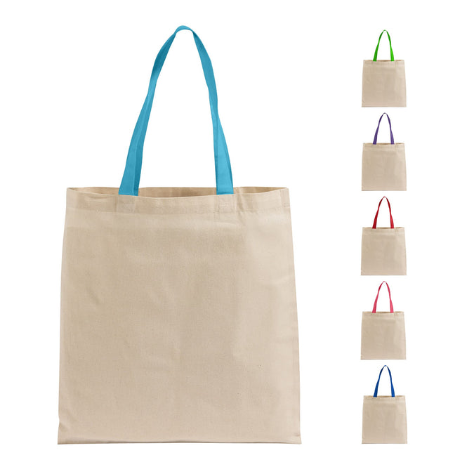 Promotional Tote Bag With Color Handles Wholesale,Colored handle totes
