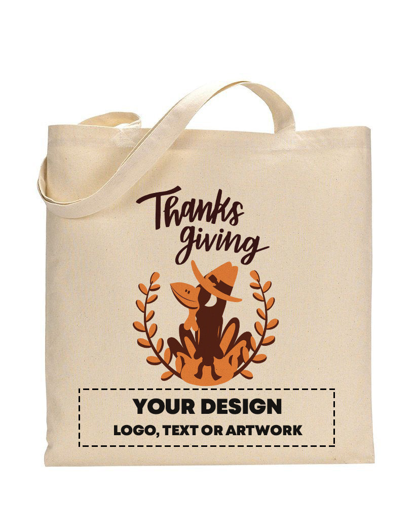 Meadow Turkey Thanksgiving Bags Customized Tote Bags - Logo Tote Bags ...