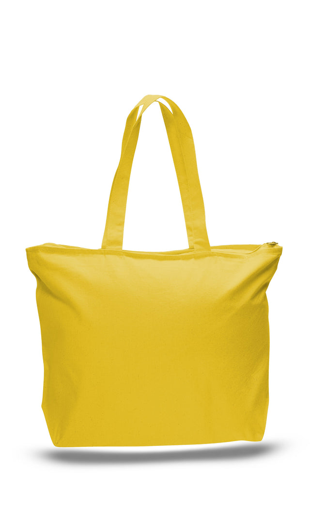 Canvas Tote Bags with Zipper, Heavy Canvas Zippered Tote Bag
