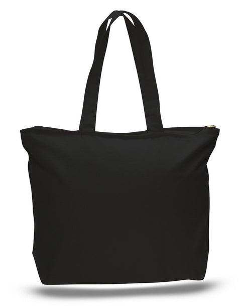 Canvas Tote Bags with Zipper, Heavy Canvas Zippered Tote Bag