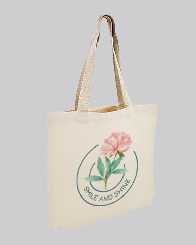 Small Canvas Tote Bags/Book Bags Customized - Personalized Small Bags