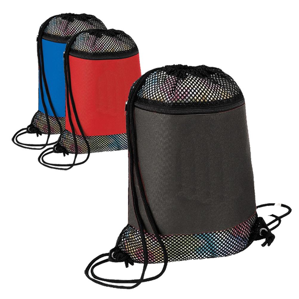 Wholesale Large Nylon Mesh Drawstring Bags backpacks,Cheap cinch pack,