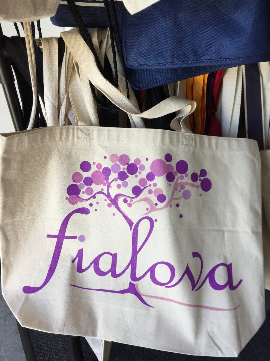 Screen Printed Tote Bags, Add Your Logo to Canvas Totes