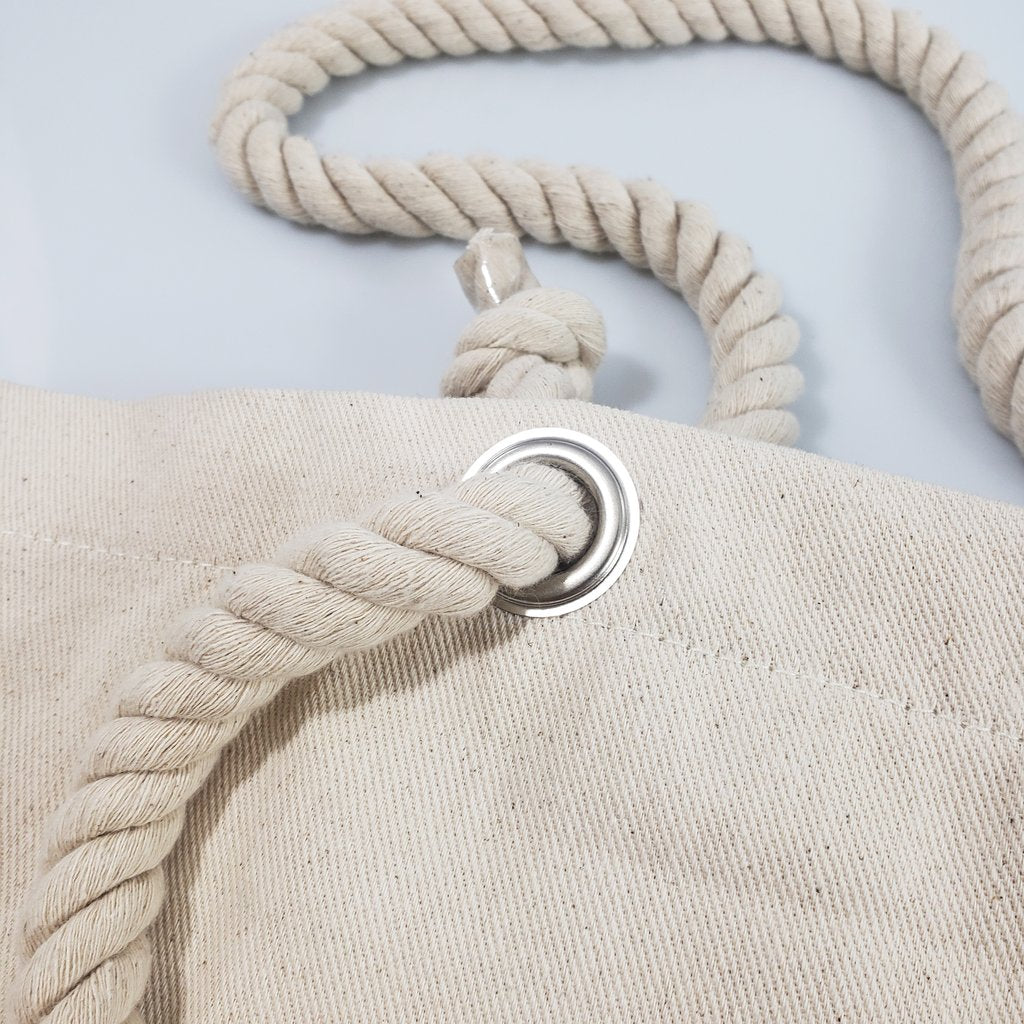 6 Ct Large Canvas Beach Tote Bag With Fancy Rope Handles Pack Of 6 6 Ct Large Canvas Beach Tote Bag With Fancy Rope Handles Pack Of 6